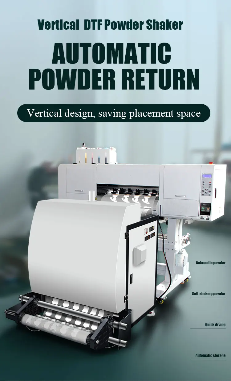 60cm DTF Shaking Powder Machine with DTF Printer - Easy to Operate