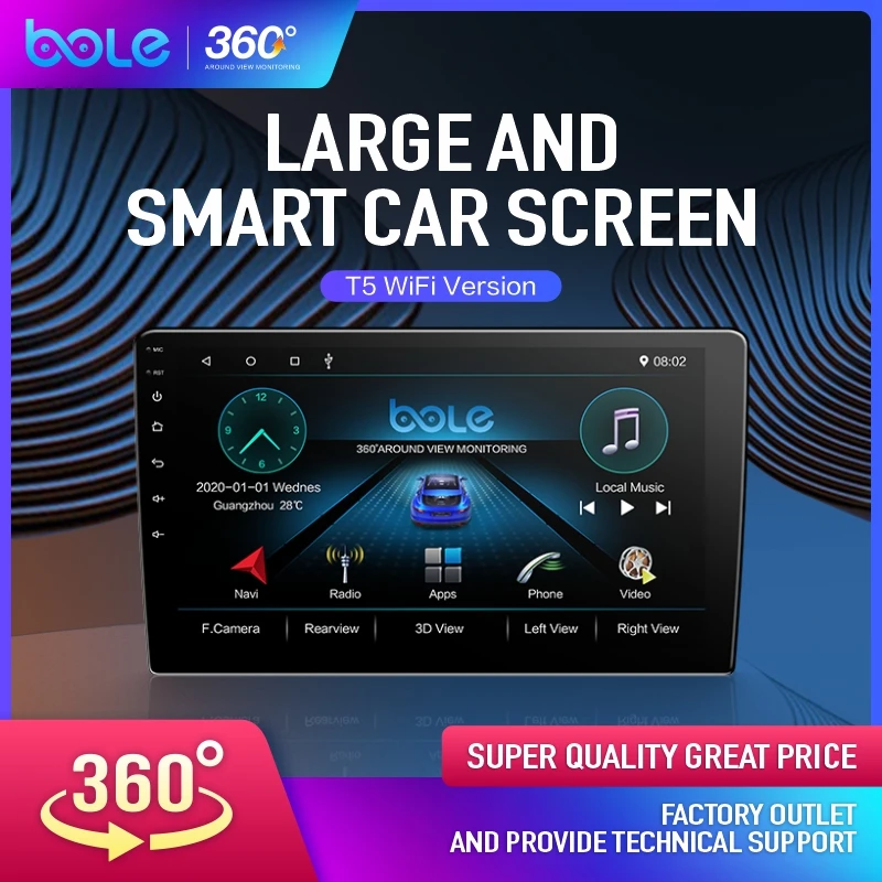 Bole Panoramic Camera 360 Hd 3d Surround Bird View Parking Monitor ...