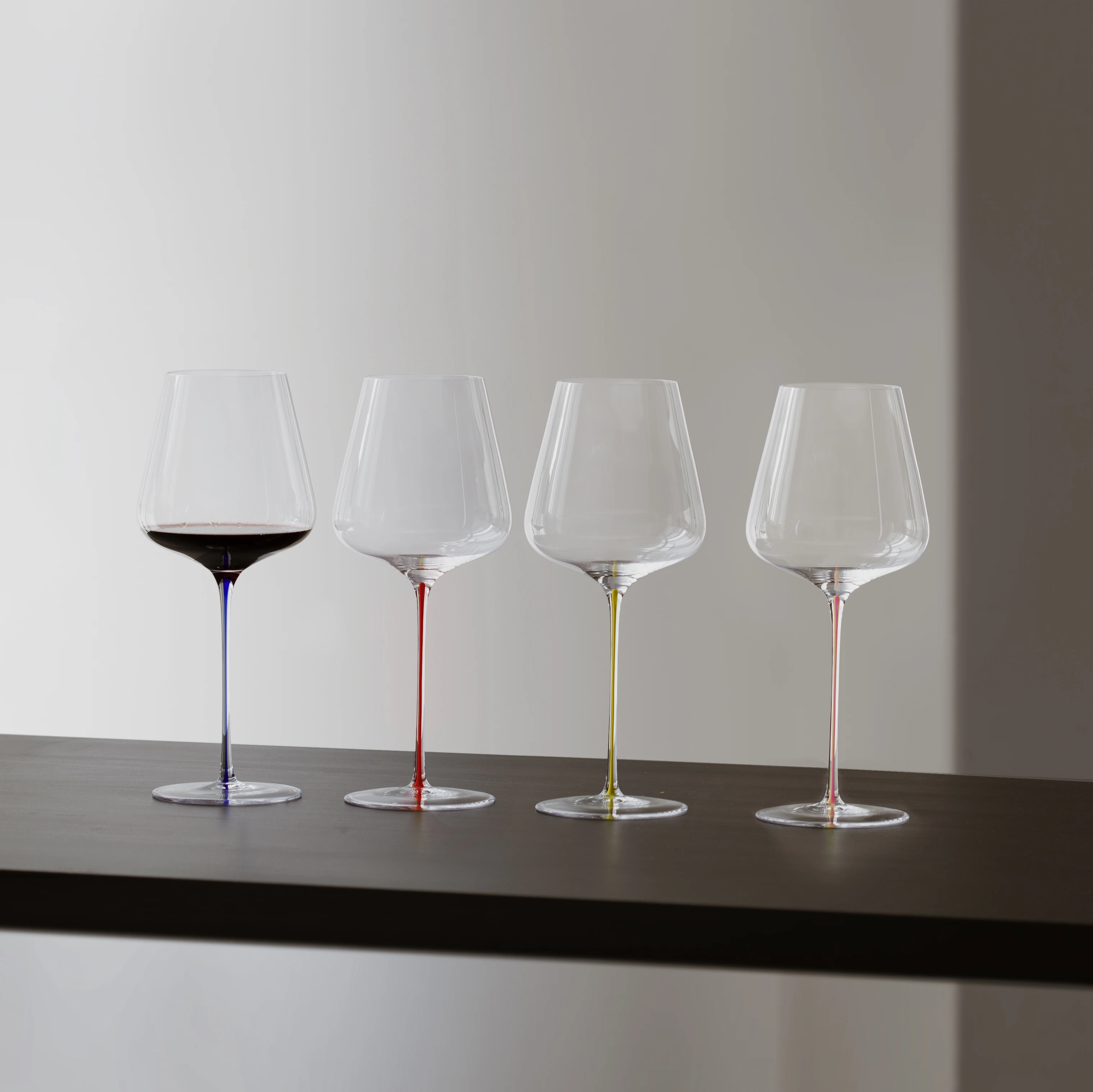 Custom Personalized Logo Mouth Blowing Crystal Wine Glass With Stem ...