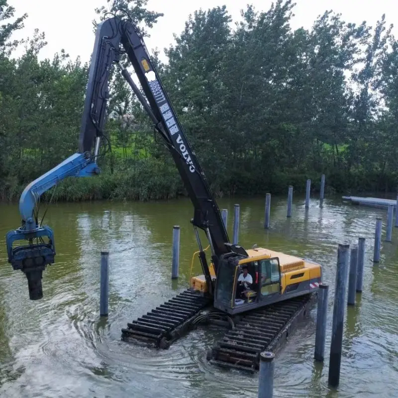 Customizable 6-50t Excavators Floating Barges Amphibious Excavator ...