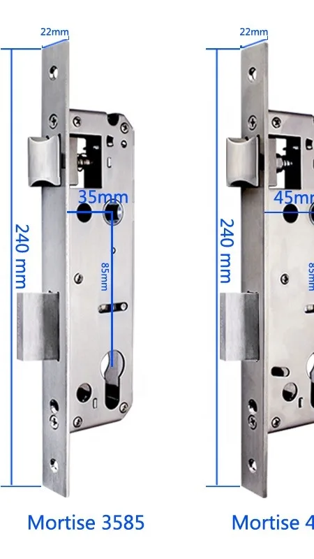 Stainless Steel Latch Safety System 3085 3585 Mortise Electronic ...