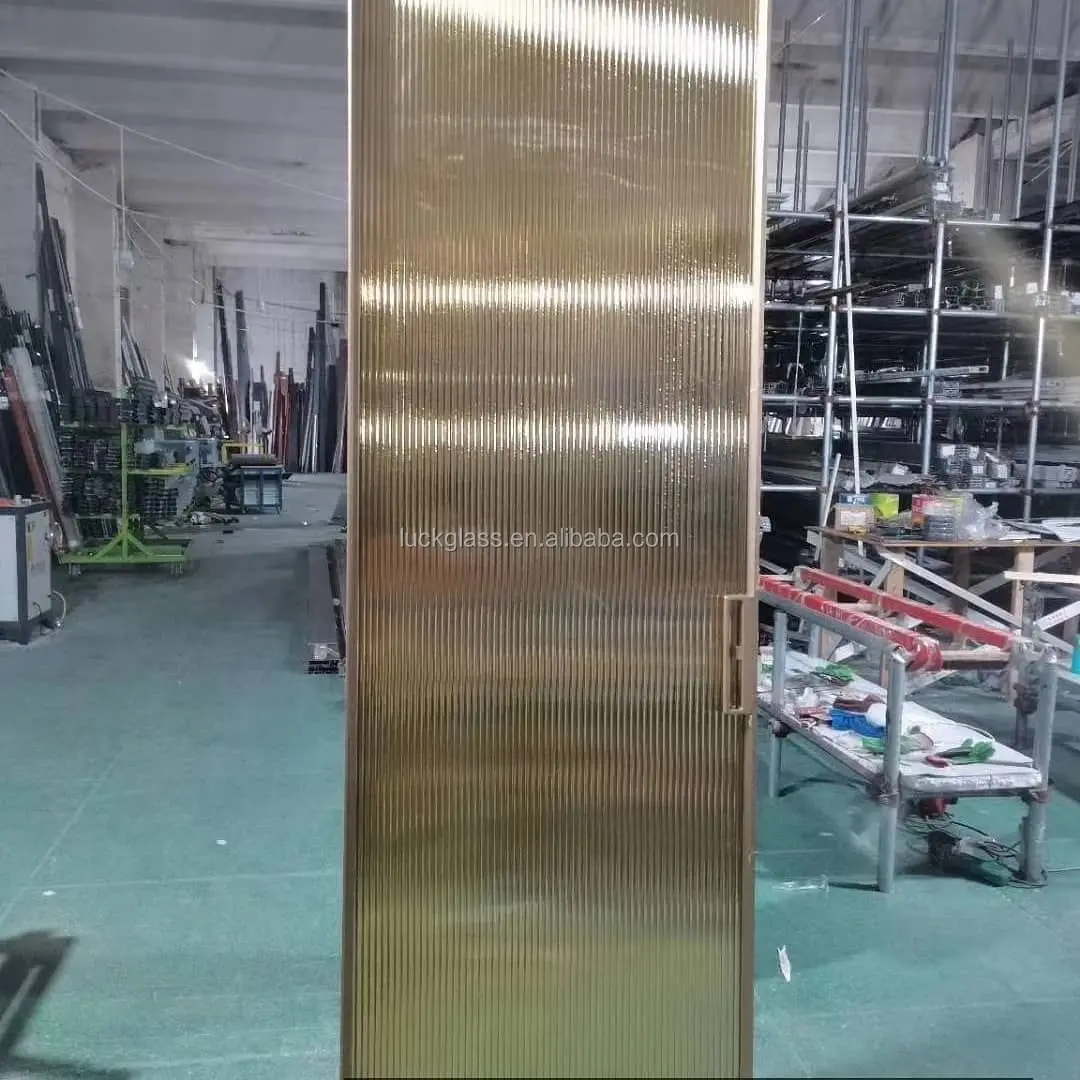 Tempered Tinted Reeded Patterned Glass Panels - Custom Sizes & ODM ...