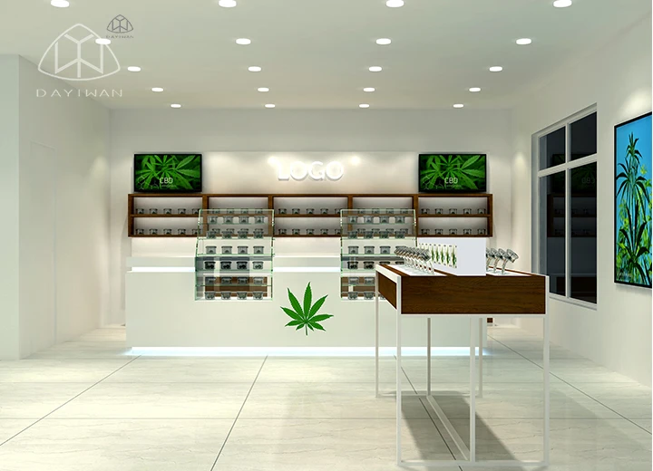 Luxury Fashion Dispensary Shop Showcase Smoke Shop Retail Store Shelves ...