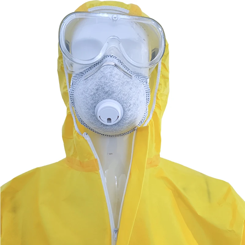 Waterproof Ppe Kit Coveralls Disposable Microporous Coverall Type 5/6 ...
