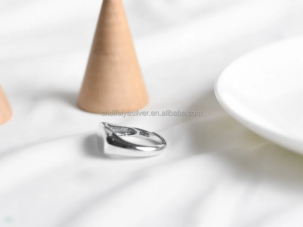 Unique Design 925 Sterling Silver Blank Signet Ring For Men's ...