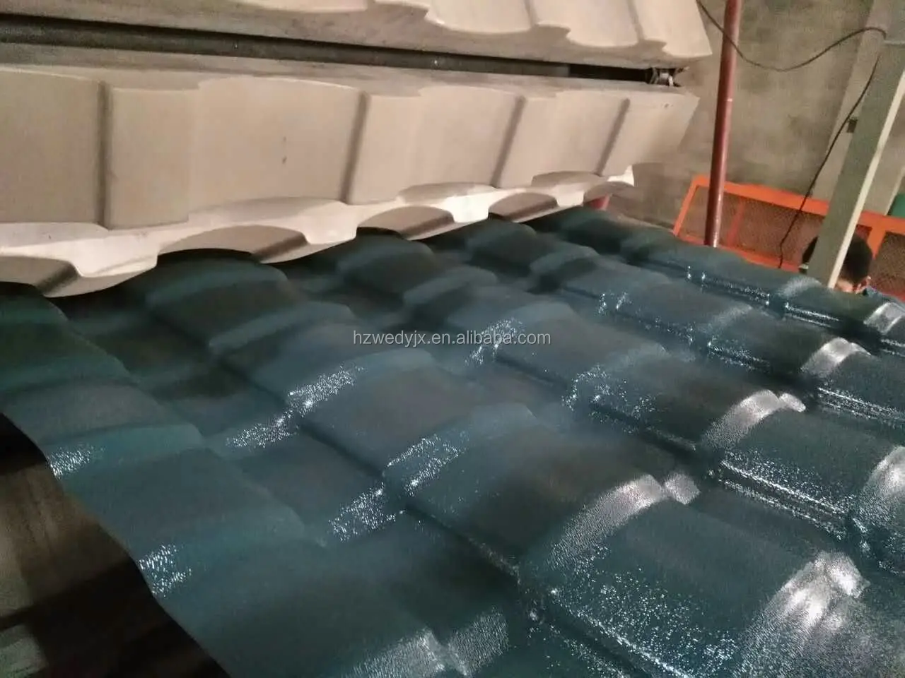 ASA Film+ Waste Recycle PVC Plastic Roof Sheet Making Machinery ...