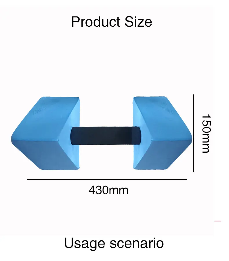 Eva Floating Triangle Dumbbell Swimming Float Back Float Board - Buy ...