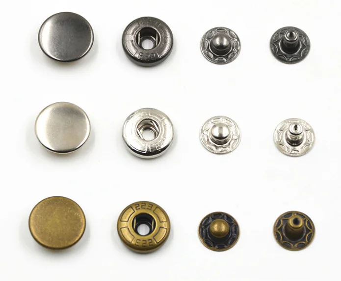 Máquina automática para prensado y ensamblado de botones metálicos para ...