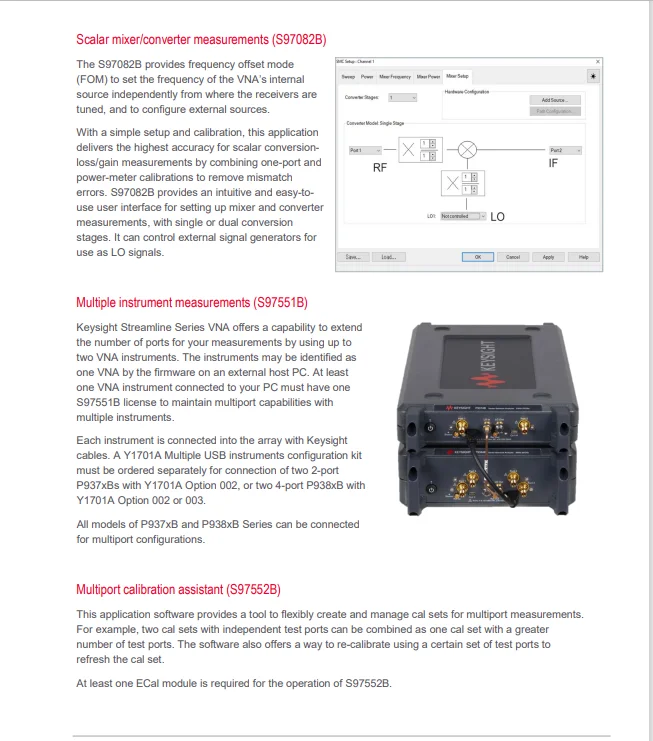 Keysight P9382B Streamline Vector Network Analyzer 9 kHz to 9 GHz, 4 ...