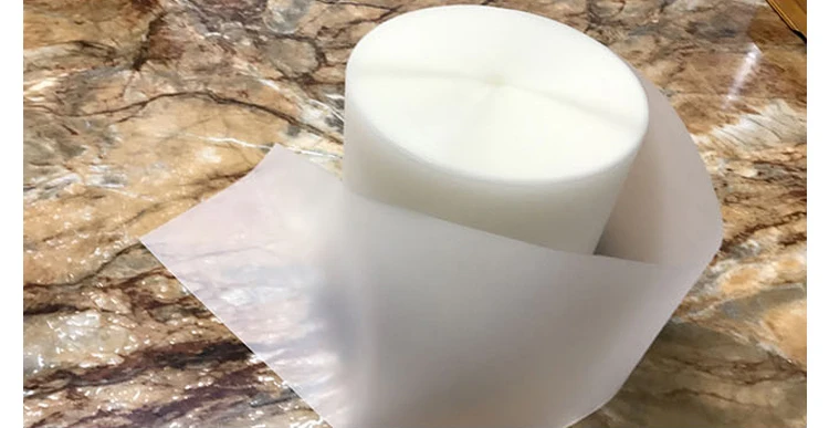 30m 110*0.5mm Bending Machine Traceless Film - White Rubber