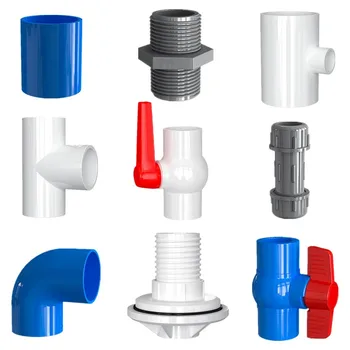 All Types Of Pvc Pipe Fittings For Plumbing Water Supply Pvc Ball Valve ...