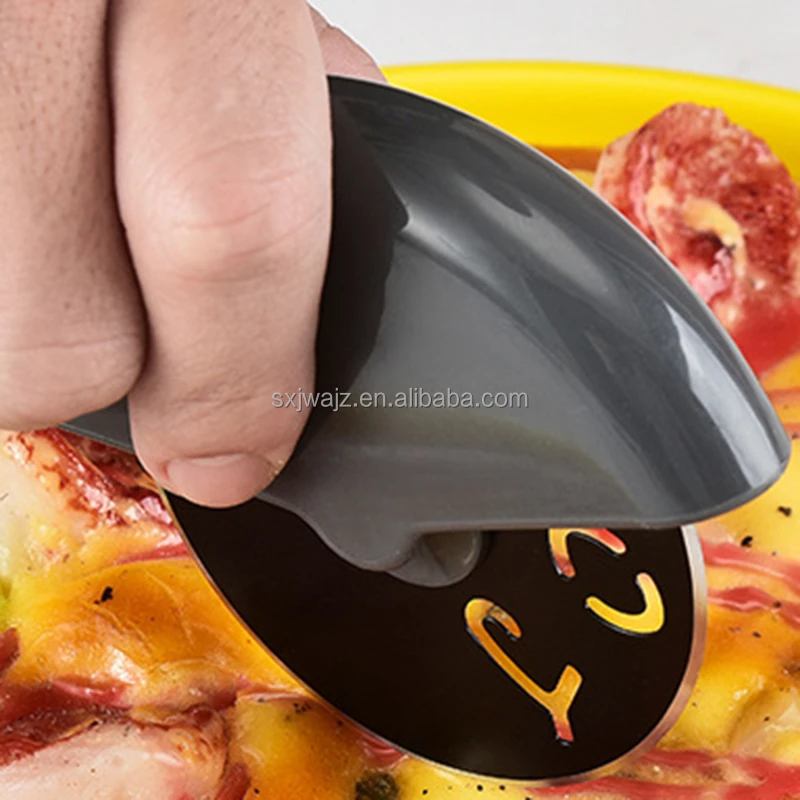 Stainless Steel Round Wheel Cutting Knife For Pizza With Lid Roulette ...