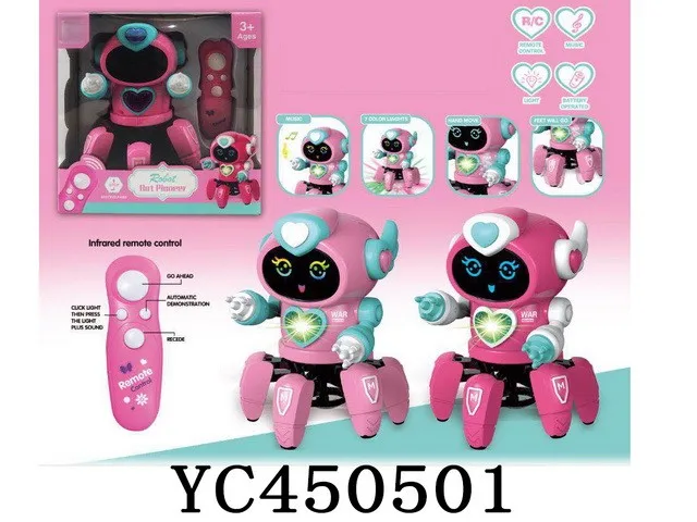 2021 Juguetes Rc Dance Robot Intelligent Smart Toy Electric Pink ...