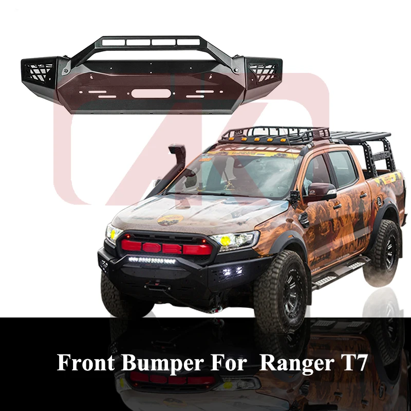 Universal Steel Front Bumper Commercial Bull Bar For Ford Ranger ...