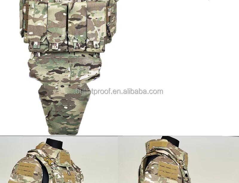 Outdoor Full Molle System Camo Armored Vest Quick Release 1000d ...