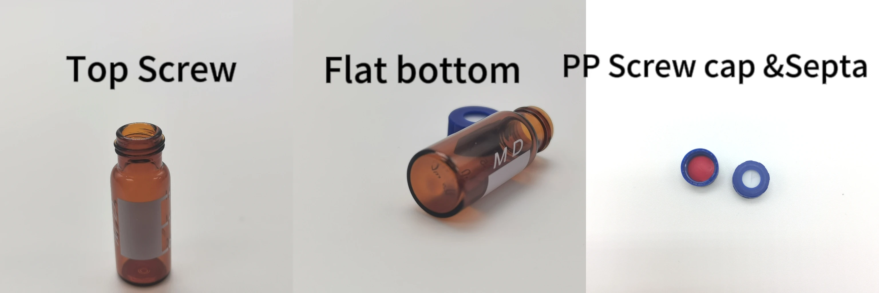 Laboratory Chromatography Sample Vial 1.5ml/2ml Screw Top Empty Vial ...