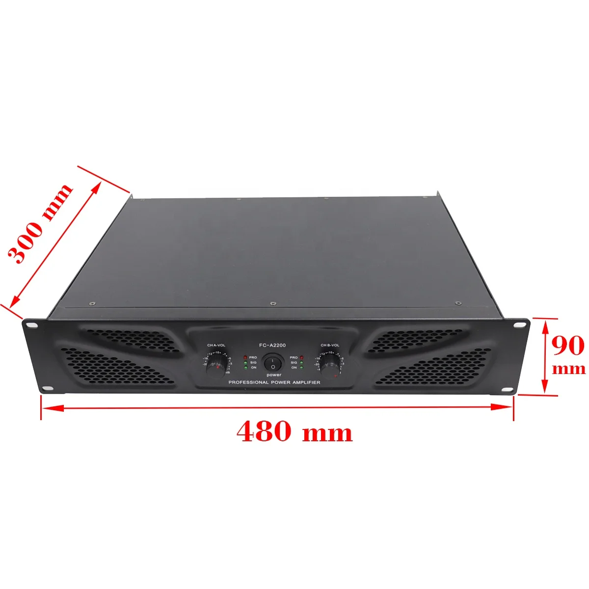 Professional Power Amplifier 2 Channel 500w Stage Performance ...