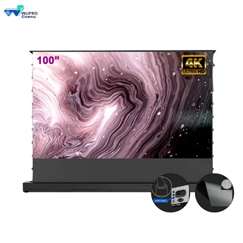 Wupo Brand New 100-150 Inch Floor Rising Projector Screen Motorized Alr ...