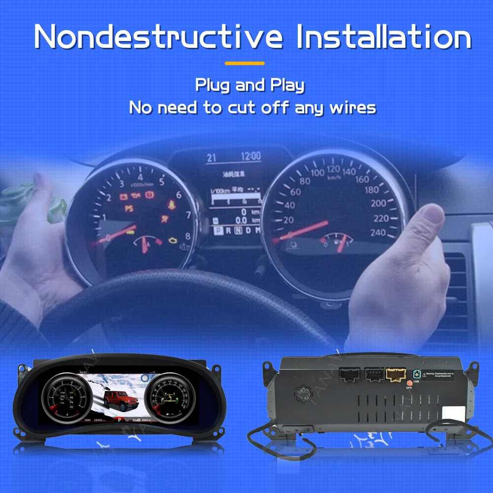 Car Dashboard Digital Cluster Meter For Jeep Wrangler 2011-2017 Lcd ...