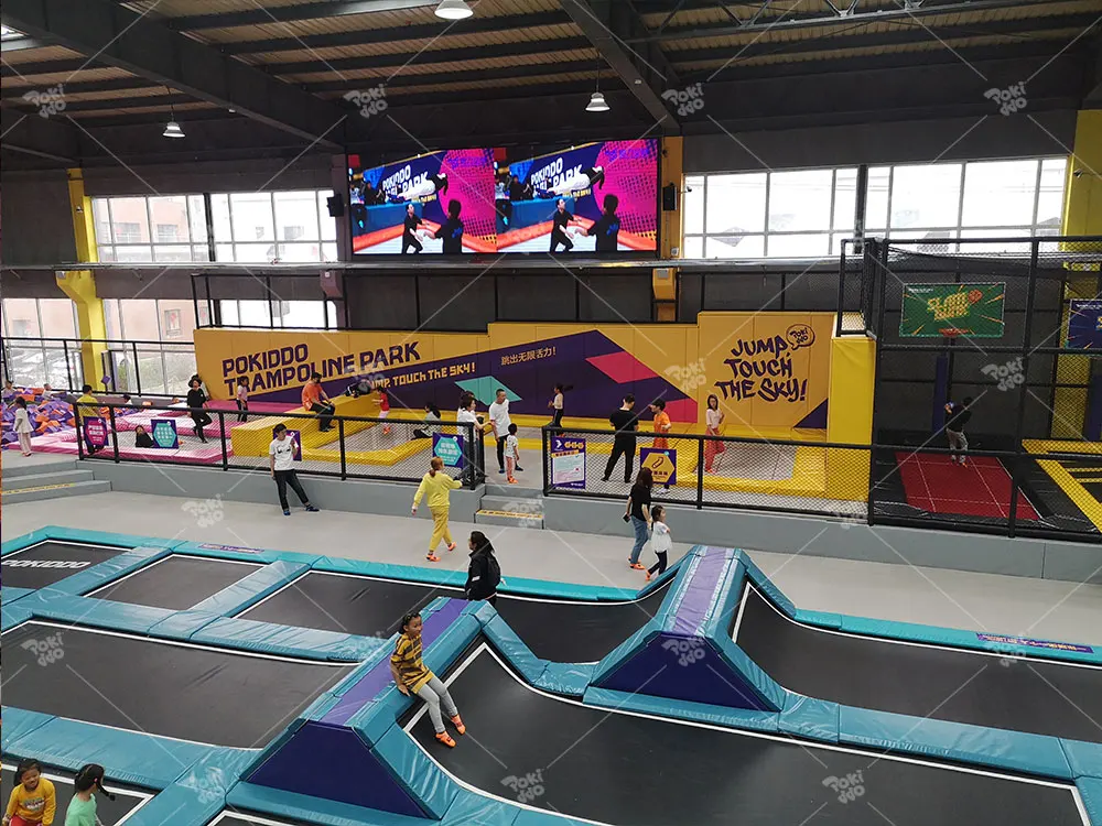 Customized Design Shopping Mall Indoor And Outdoor Trampoline Park And ...