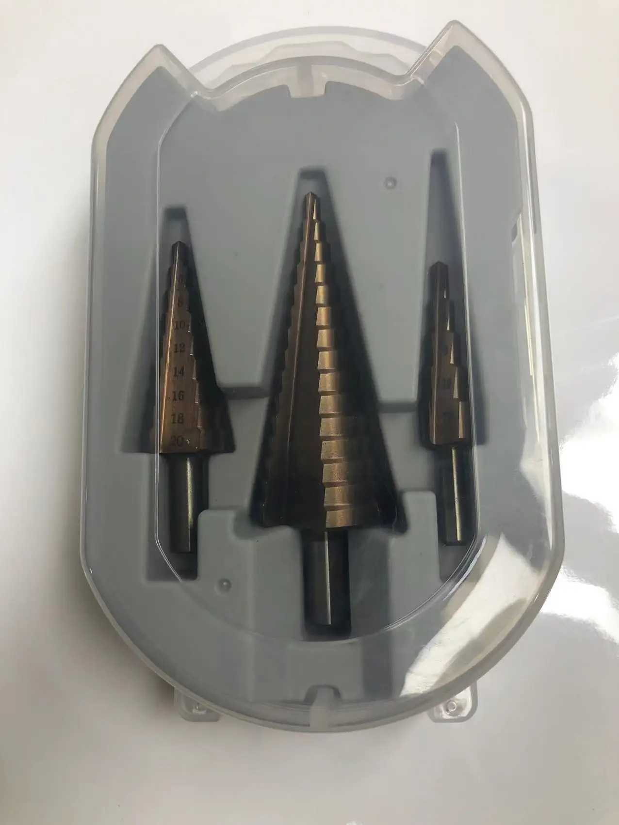 PMS Pagoda Drill Step Bit Set HSS Drill Set M2 Titanium Saw Tooth Drill ...