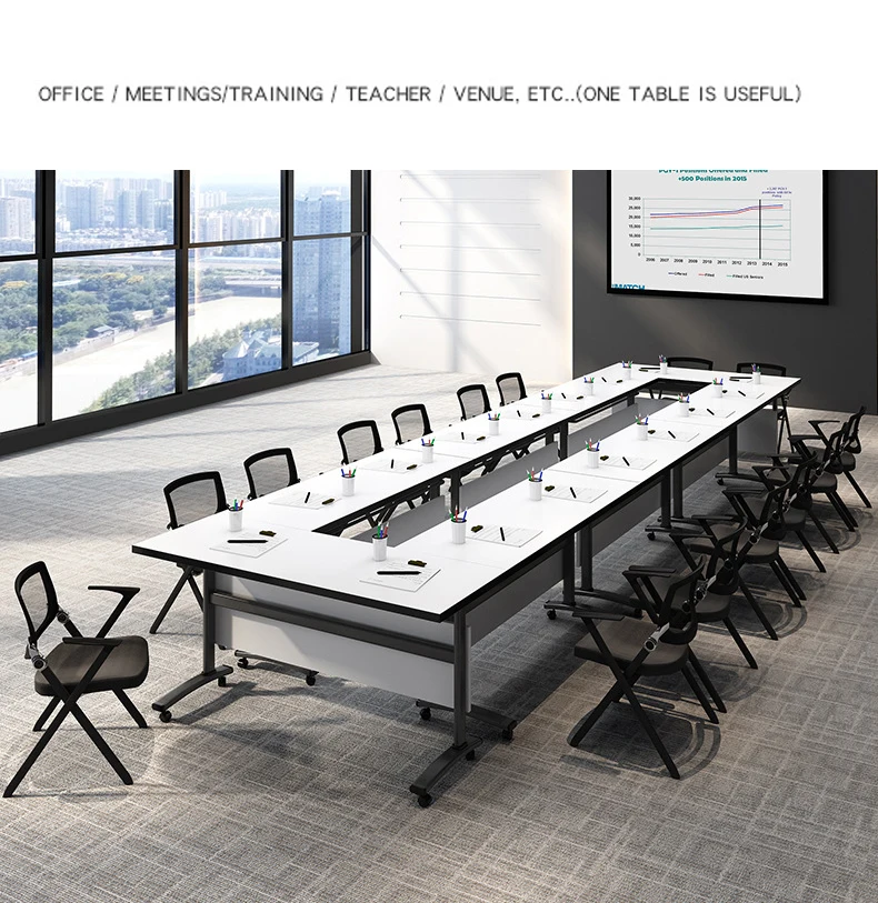 Modern Folding School Training Table - Adjustable & Portable