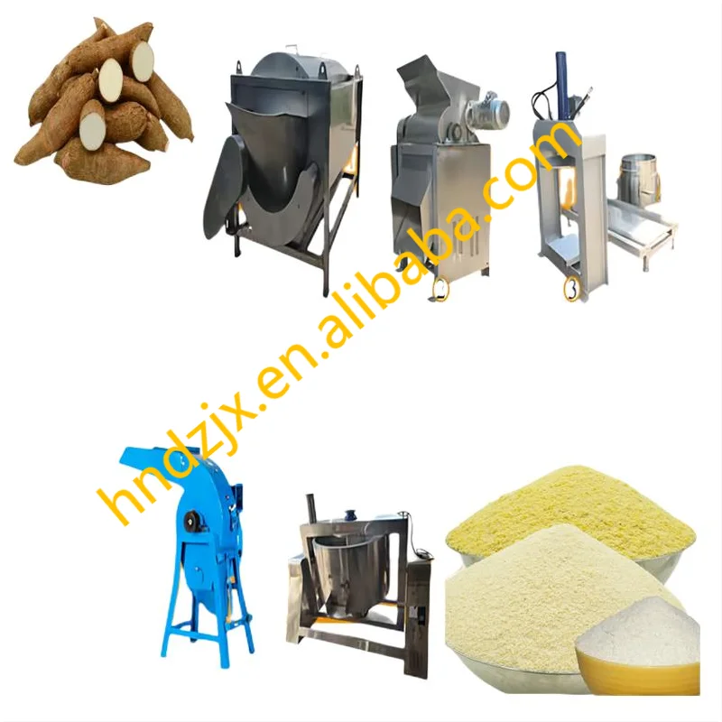 DZJX Best Price Complete Garri Processing Machine for Commercial Cassava Gari Processing Machine ...
