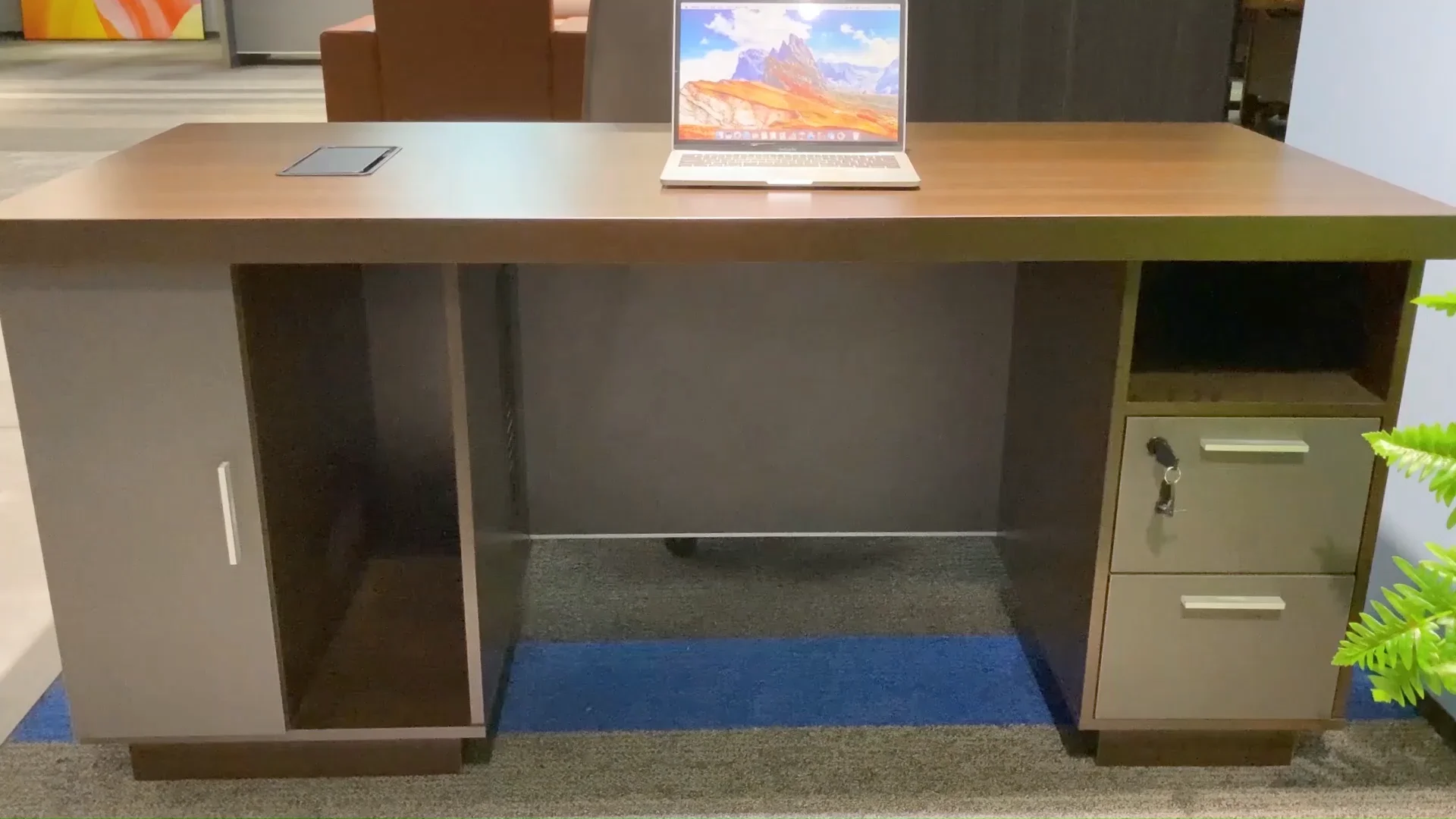 General I Shape Escritorio Office Furniture Director Small Office ...