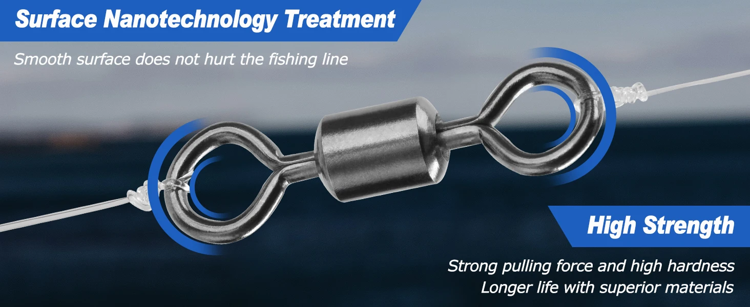A1 Fishing Rolling Swivel - Smooth Rotation & Durability