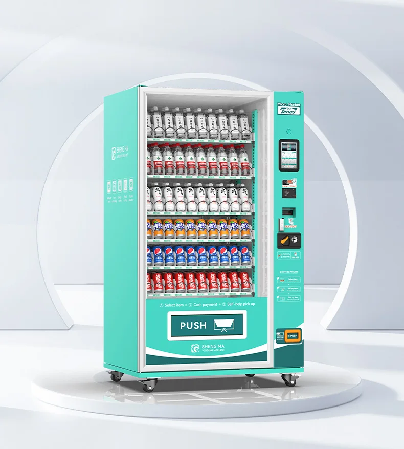 Outdoor 24 Hour Self Service Automatic Drink Vending Machines With ...