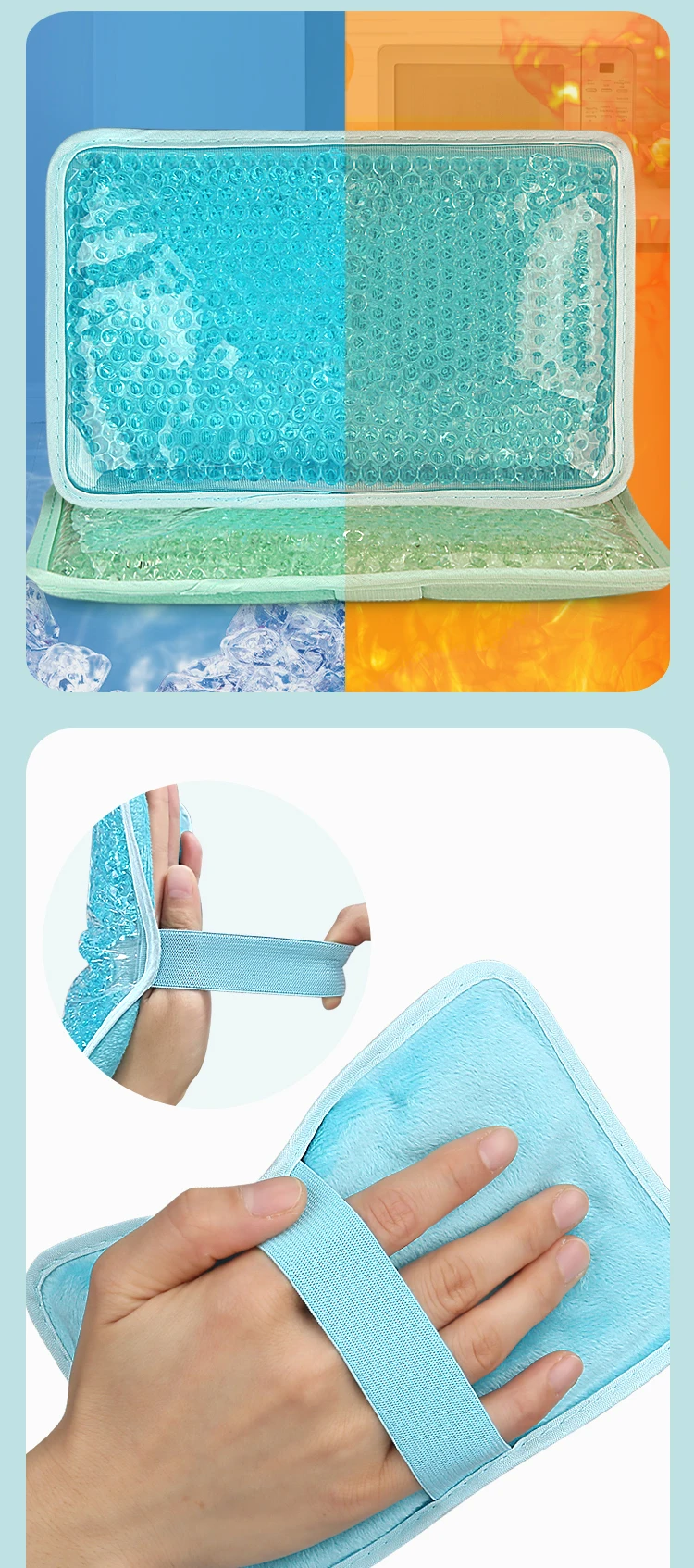 Relieve Pain and Reduce Swelling Ice Packs Multi-function Square Shape ...