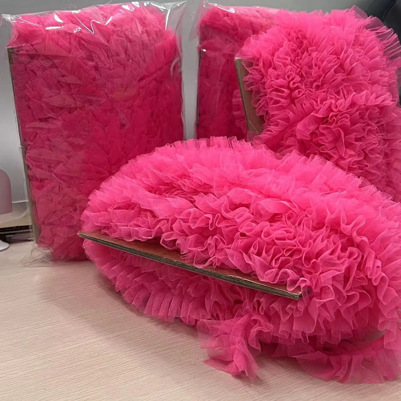 Alibaba.com: 6cm wide double-edged pleated mesh tulle lace trim ...