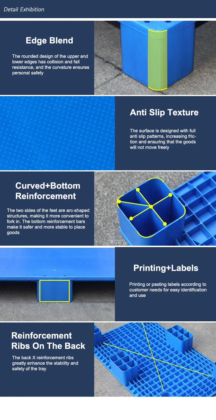 Factory Moldenvironmentally Blue Plastic Pallet Moulded Cover Euro ...