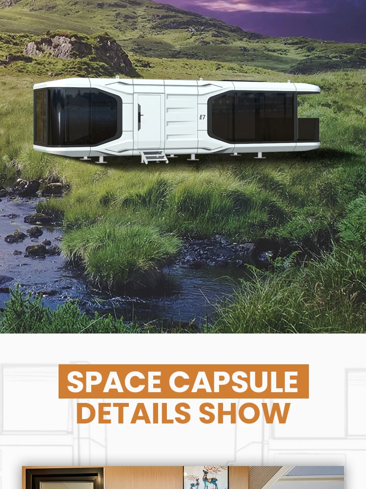 Smart Capsule Mobile Home Solar Space Capsule House High-end Camping ...