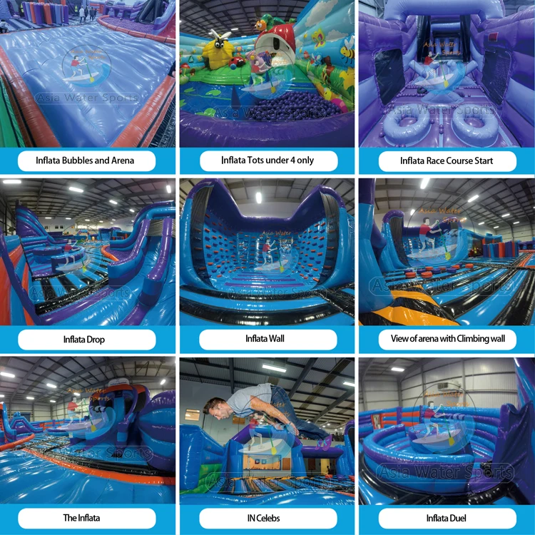 Large Inflatable Adventure Sport Theme Park , Indoor Jumping Bounce ...