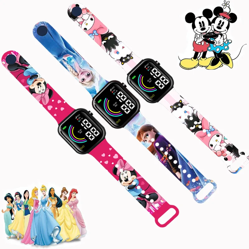 Wholesale Kids Cartoon Watch Led Electronic Watch Primary School Sports ...