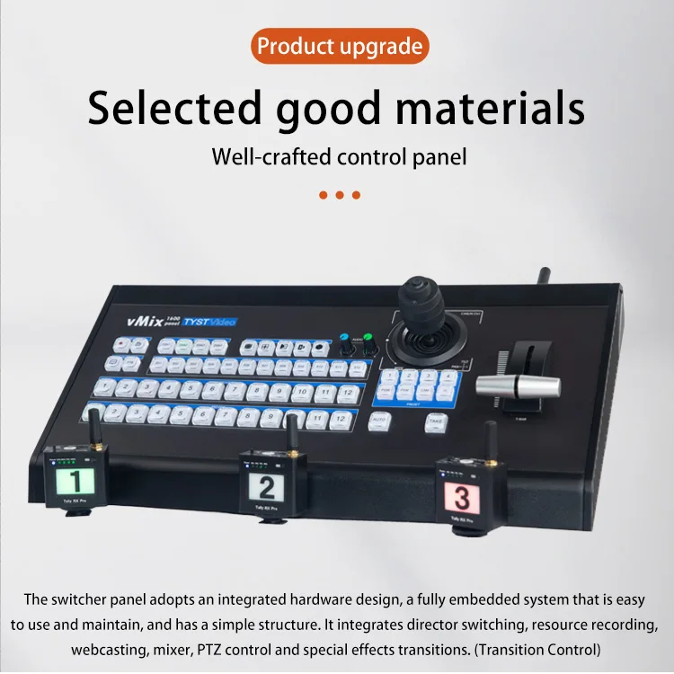 Multi-channel Vmix Control Switcher With Wireless Tally Light Function From Tystvideo - Buy Live ...