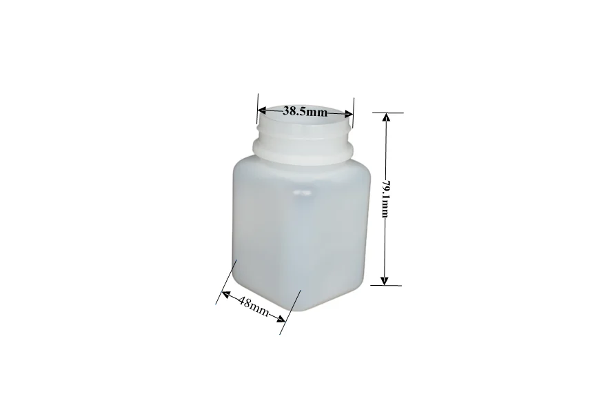 140cc 140g 140ml Small Hdpe Square Plastic Capsules Pill Bottles Medicine Bottles - Buy High ...