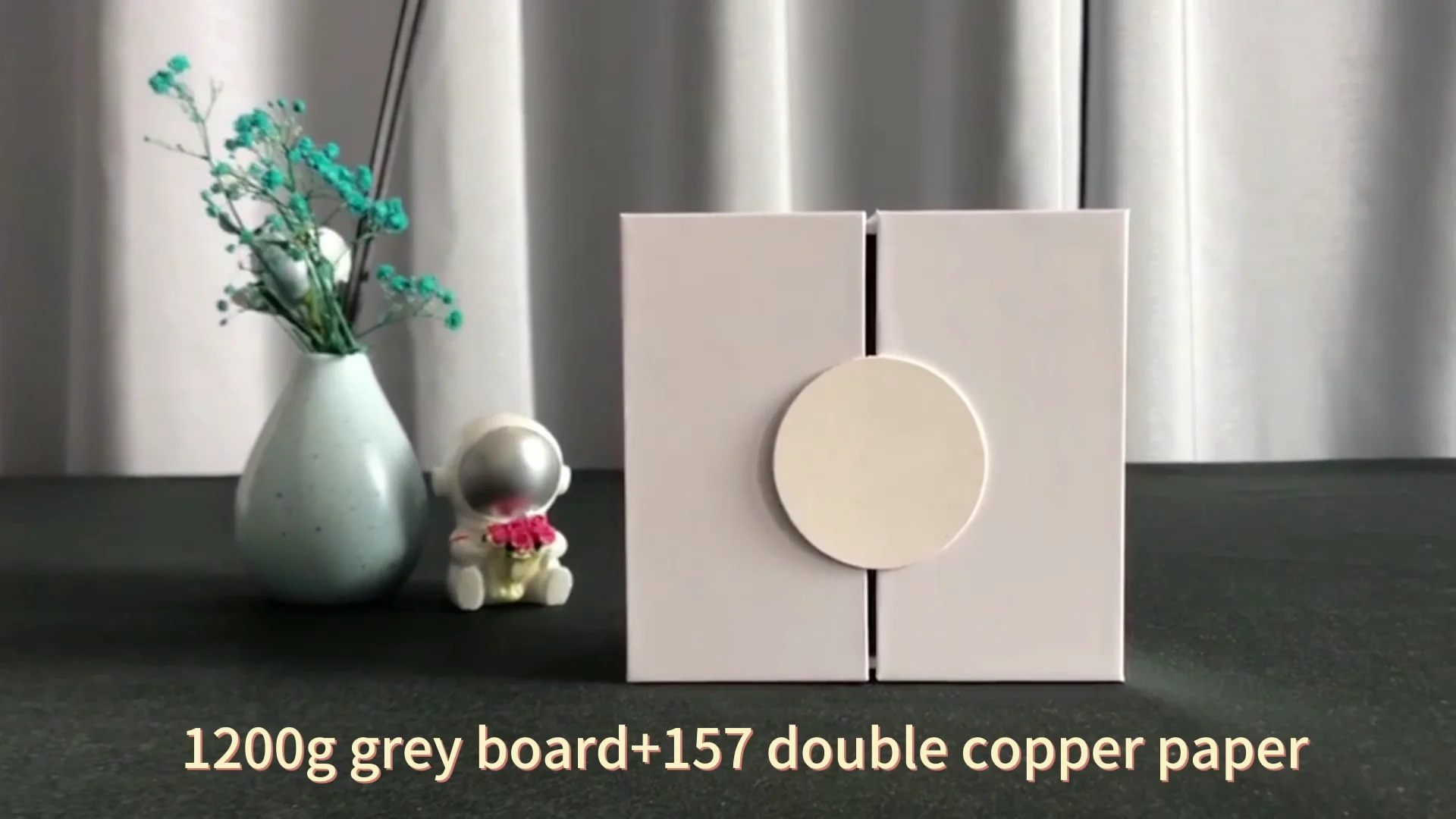 One Day Sample Factory Oem White Grey Board Double Copper Paper Luxury ...