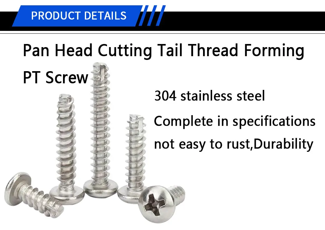 M2 M2.3 M2.6 M3 M3.5 M4 Wholesale Pan Head Cross 304 Stainless Steel ...