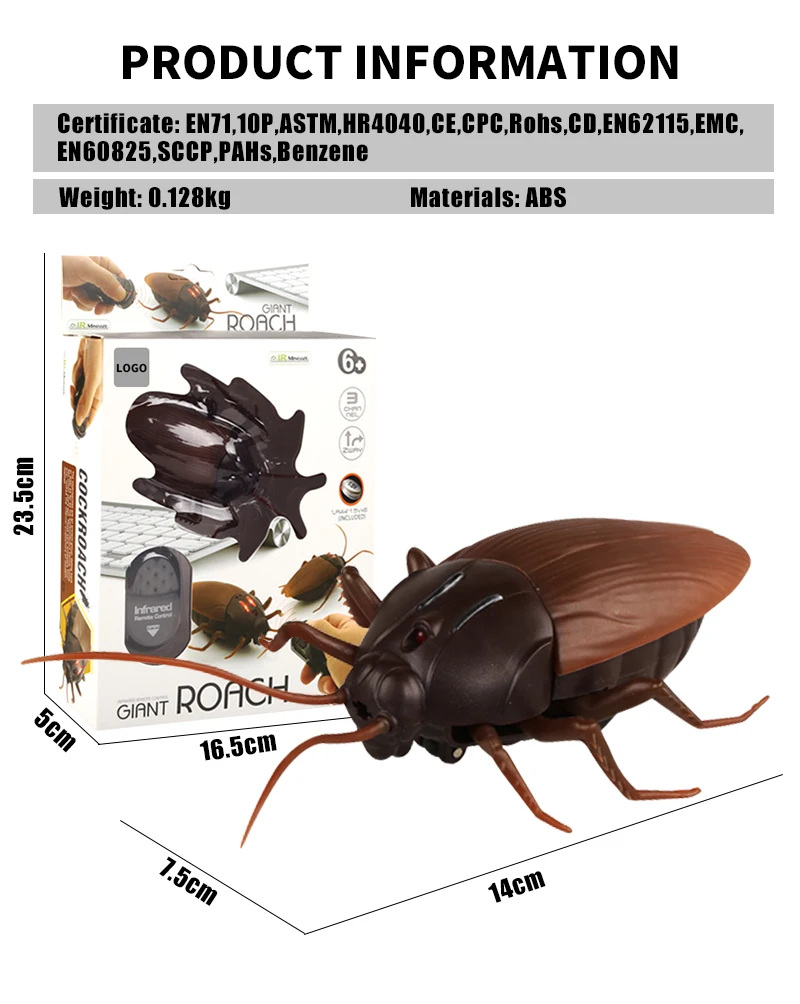 Novelty Gag Toy - Simulation Insects with Remote Control