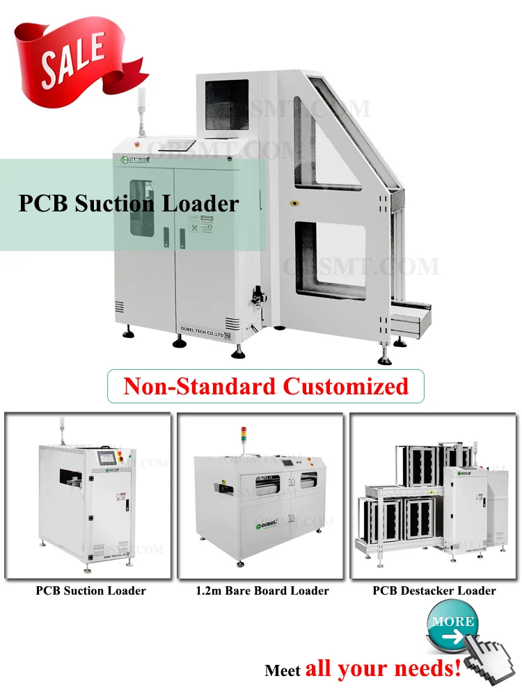 Full Automatic PCB Bare Board Loader SMT PCB Suction Conveyor PCB ...