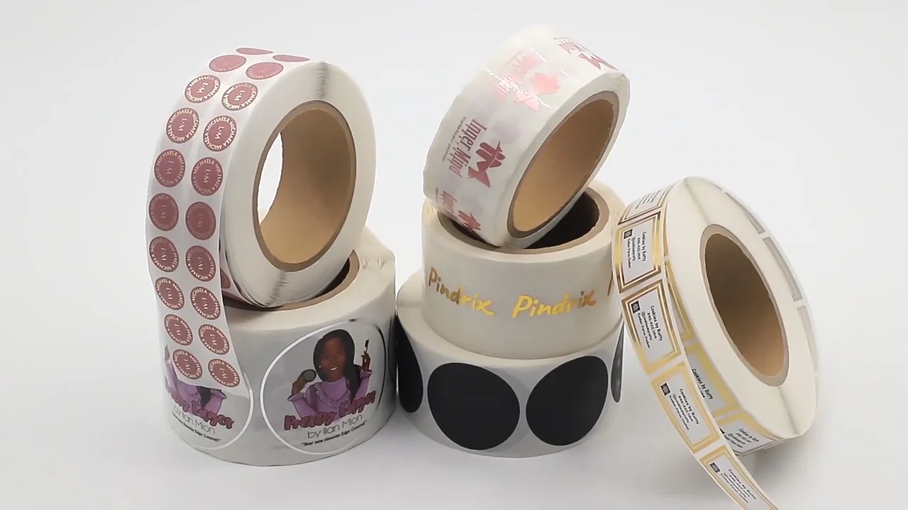 Customized Logo Luxury Perfume Bottle Stickers Labels Gold Foil ...