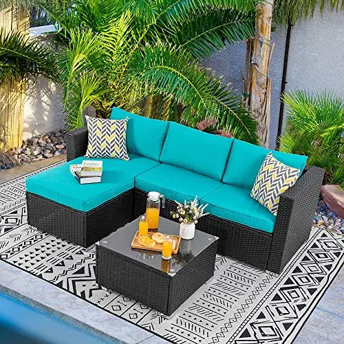 3 Seater L Shape Rattan Sofa Set With Light Cushions Simple - Buy Poly ...