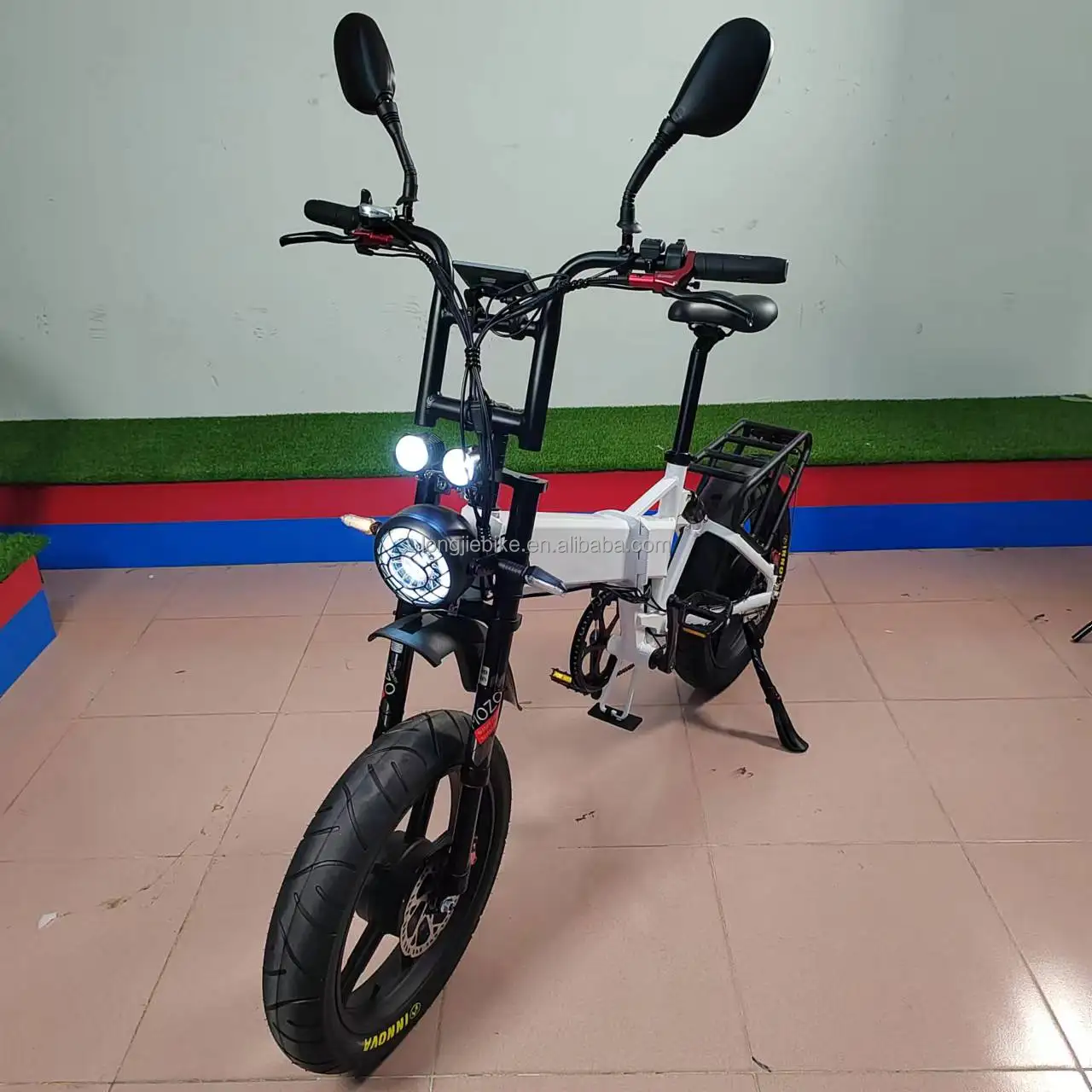 Foldable Ebike 2000W Dual Motor 52V21Ah Folding Electric Bike Hydraulic ...