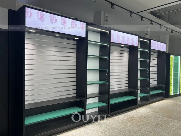 Customized Glass LED Dispensary Furniture for Smoke Shops