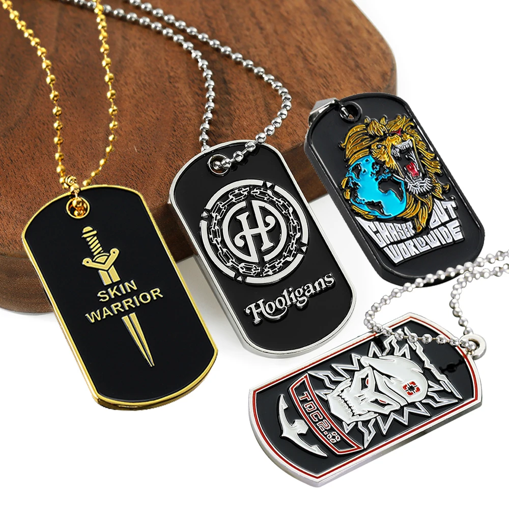 Custom Dog Tag Logo - Stainless Steel & Zinc Alloy
