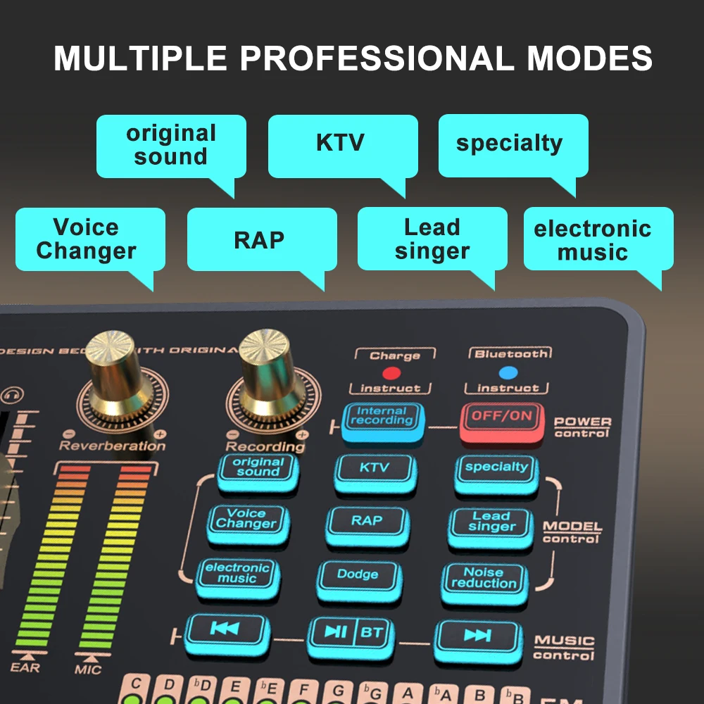 All-in-one Wired Condenser Microphone Kit for Live Sound