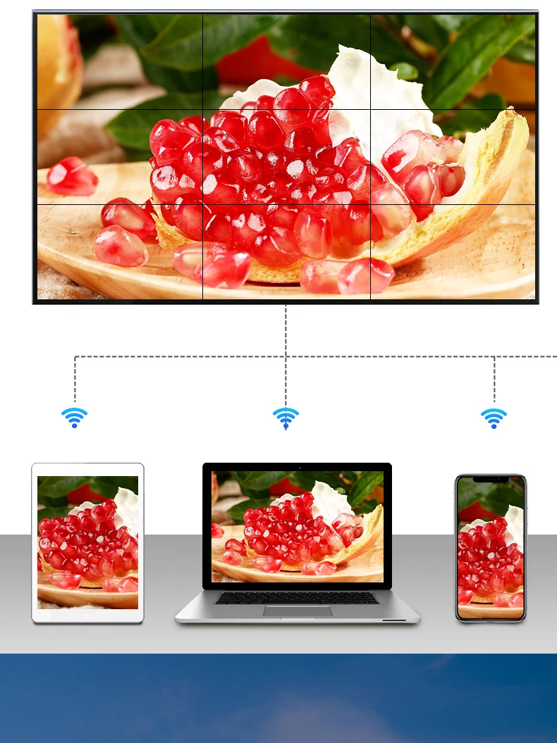 46 55 Inch Indoor Videowall Monitor Advertising Display Narrow Bezel 2k ...
