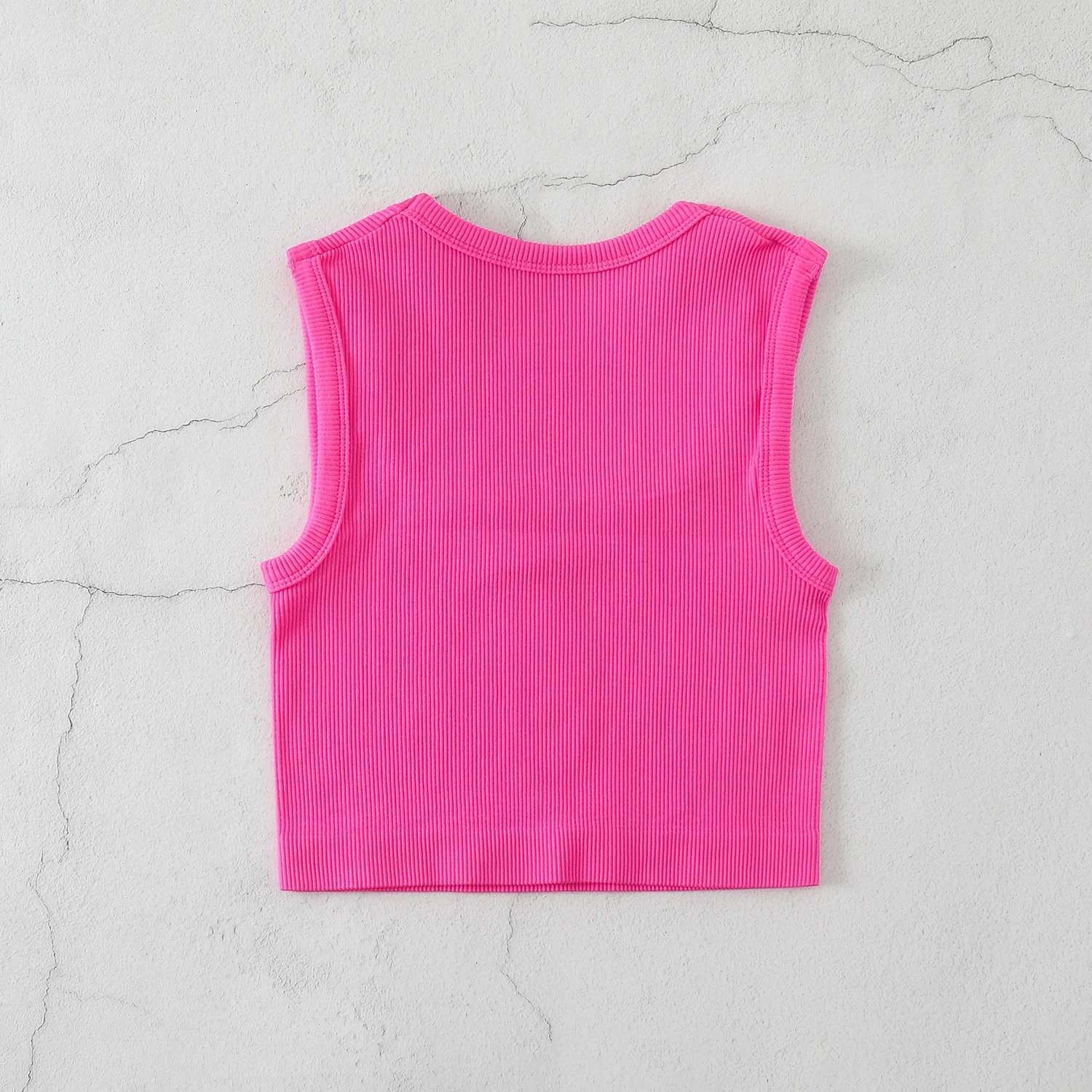 90% Polyamide 10% Elastane Women Square Neck Sport Yoga Crop Tank Top ...